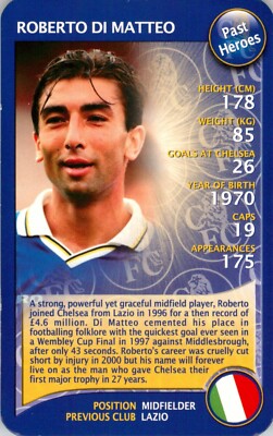 2004 CHELSEA Premier League Card ROBERTO DI MATTEO Past Heroes | eBay