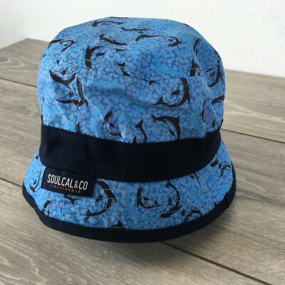 Soul Cal Junior Kids Bucket Hat One Size Sun Protect Summer Blue R122-2 ...