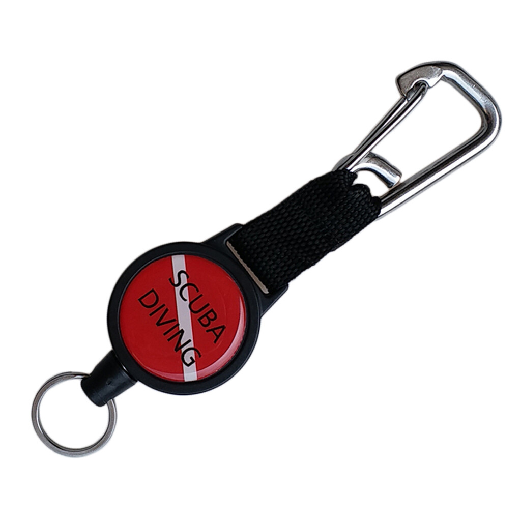 4pcs Diving Retractor With Stainless Steel/Nylon Hook Scuba Dive Gear ...