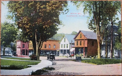 Alstead, NH 1910 Postcard: Main Street / Downtown - New Hampshire | eBay