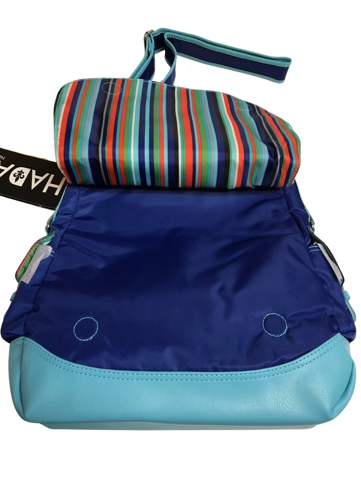 Hadaki Kiko Saddle Bag Crossbody Flap Satchel Purse 15 x 13 COBALT ...