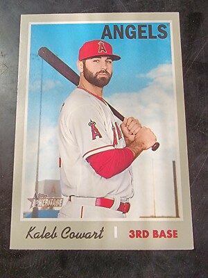 2019 Topps Heritage Baseball #228 Kaleb Cowart | eBay