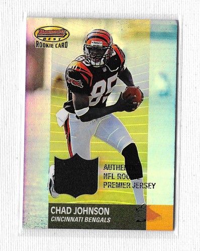 🌟🦄 *OCHOCINCO CHAD JOHNSON RC* Rookie Jersey 2001 Bowman's Best /999 ...