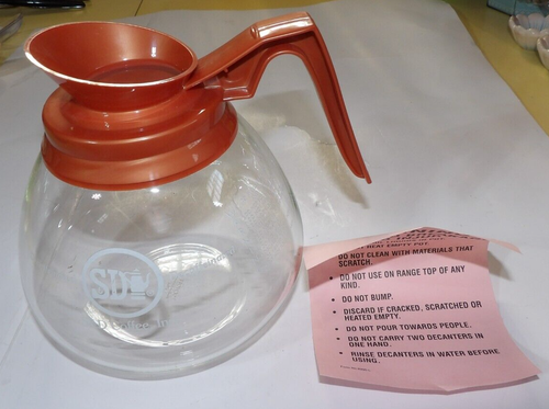 S&D Coffee Inc Decaffeinated Glass Carafe | eBay