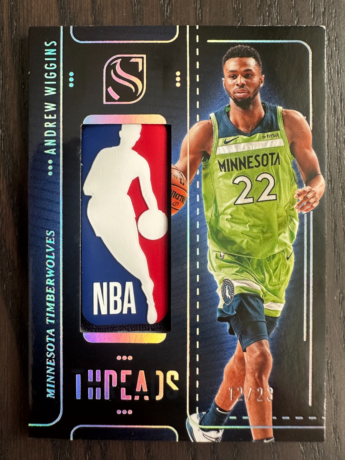 2024-25 Panini Silhouette ANDREW WIGGINS Threads Holo Silver LOGOMAN ...