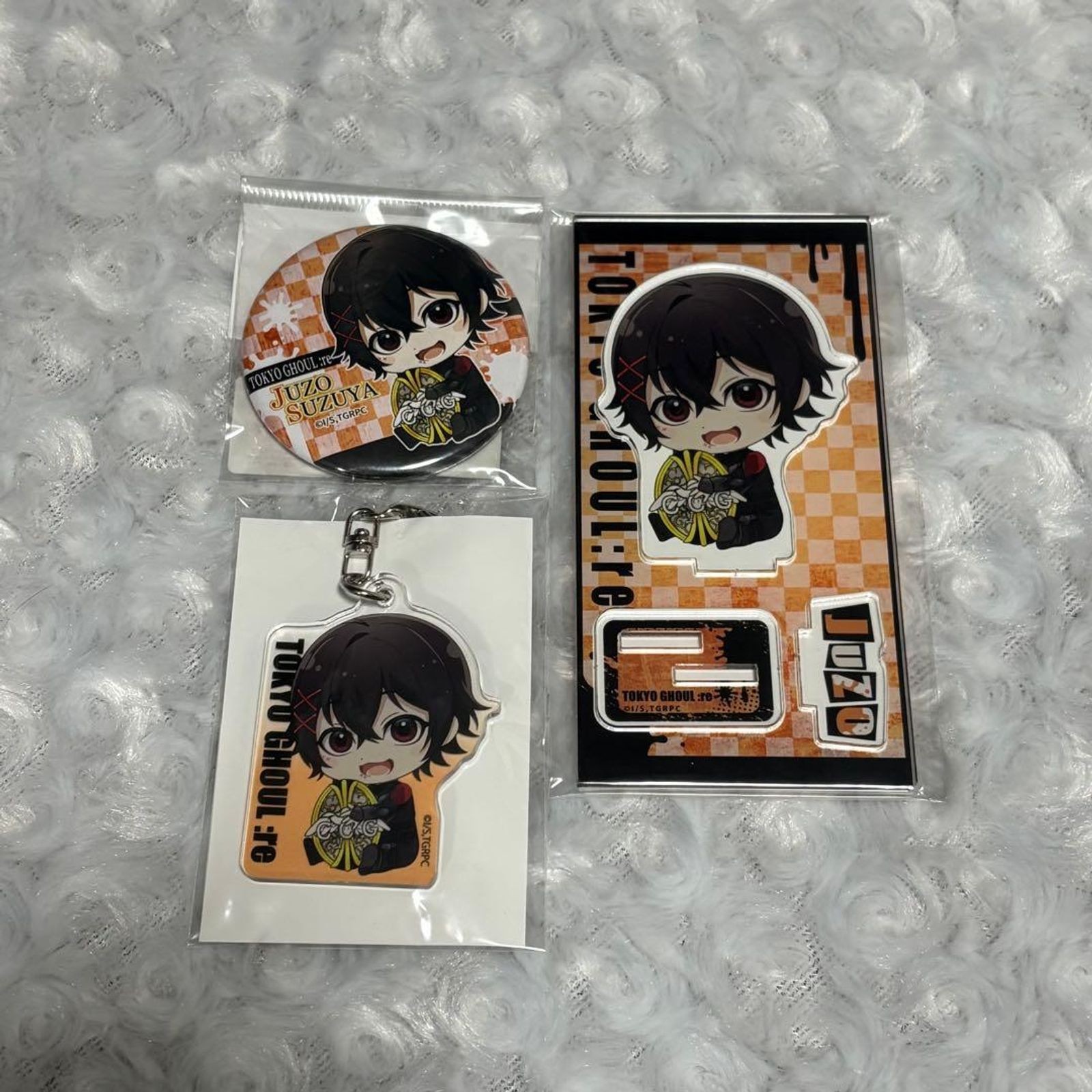 Tokyo Ghoul Juzo Suzuya Acrylic Stand Keychain Badge Set Unopened | eBay