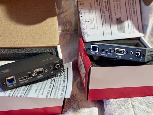 Kramer TP-580R TP-580T 4K@60 HDMI / Ethernet Extender, New In Box, Free ...
