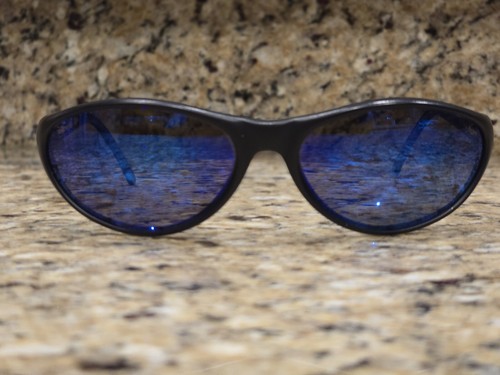 Revo Extreme Wrap Sunglasses Black Blue Polarized Stealth Mirror Lense ...