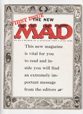 MAD MAGAZINE 24 1ST MAD AS A MAGAZINE SIZE EC COMICS 1955 | eBay
