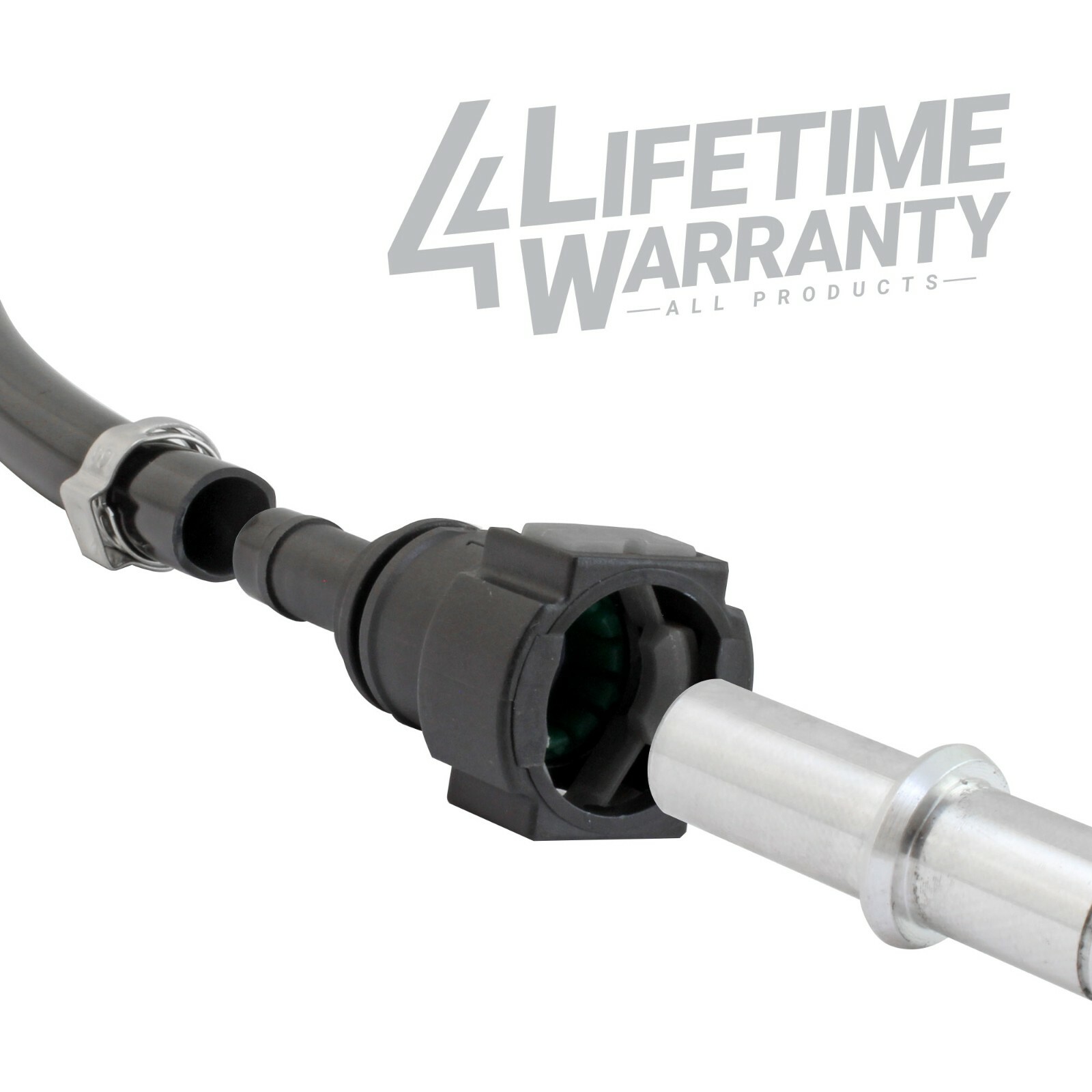 Fuel Line Quick Connect, Adapter for 3/8 in Steel to 5/16 Nylon Tubing ...
