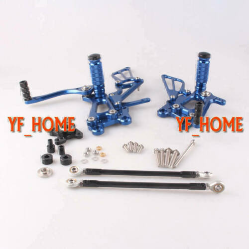 Blue Motorcycle Rearsets Foot pegs for Honda 03-06 CBR 600RR & 04-07 ...