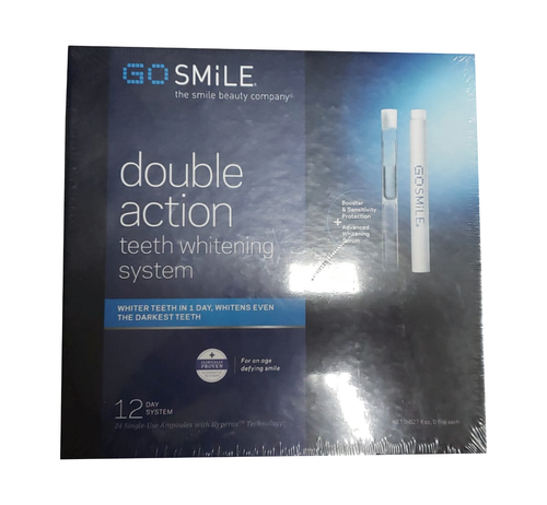 Go Smile Double Action Teeth Whitening System 24 Count 12 Day Kit ...