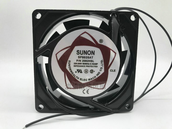 1 PCS SUNON fan SF8025AT P/N2082HSL 220-240V 0.10A 8025 2wire 8cm | eBay