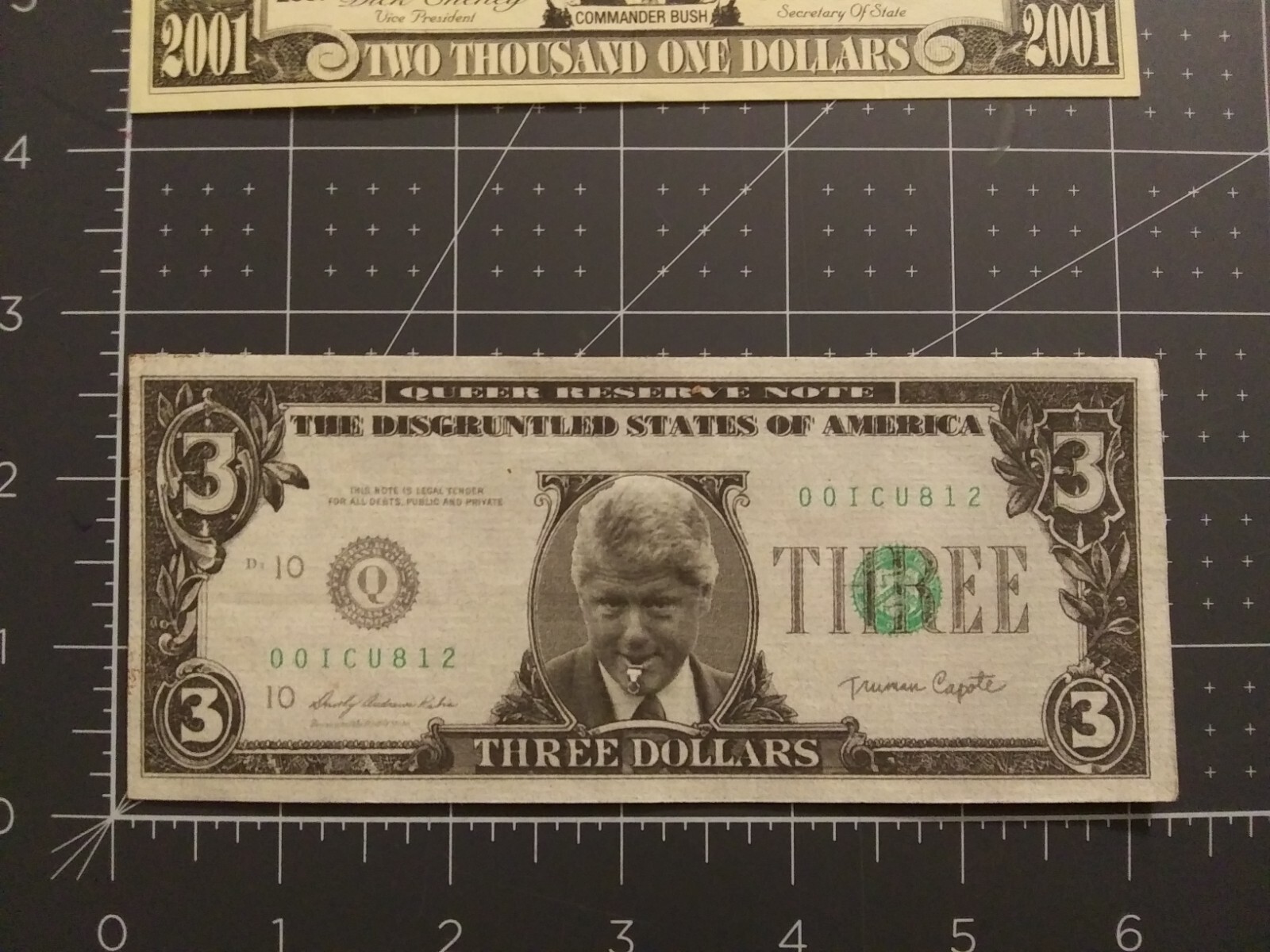 Real 3 Dollar Bill