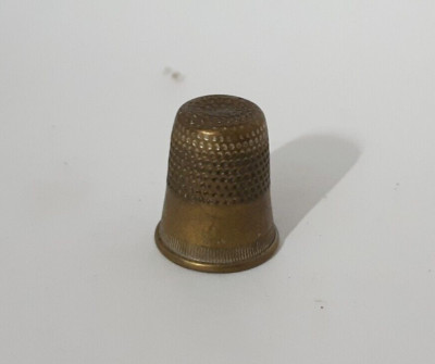 Vintage brass thimble Small woman's or children's used C. pre 1970's | eBay