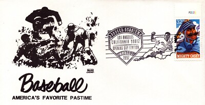 1997 Glen Cachet Envelope Dodger Stadium Opening Day 32 Cent Mighty ...