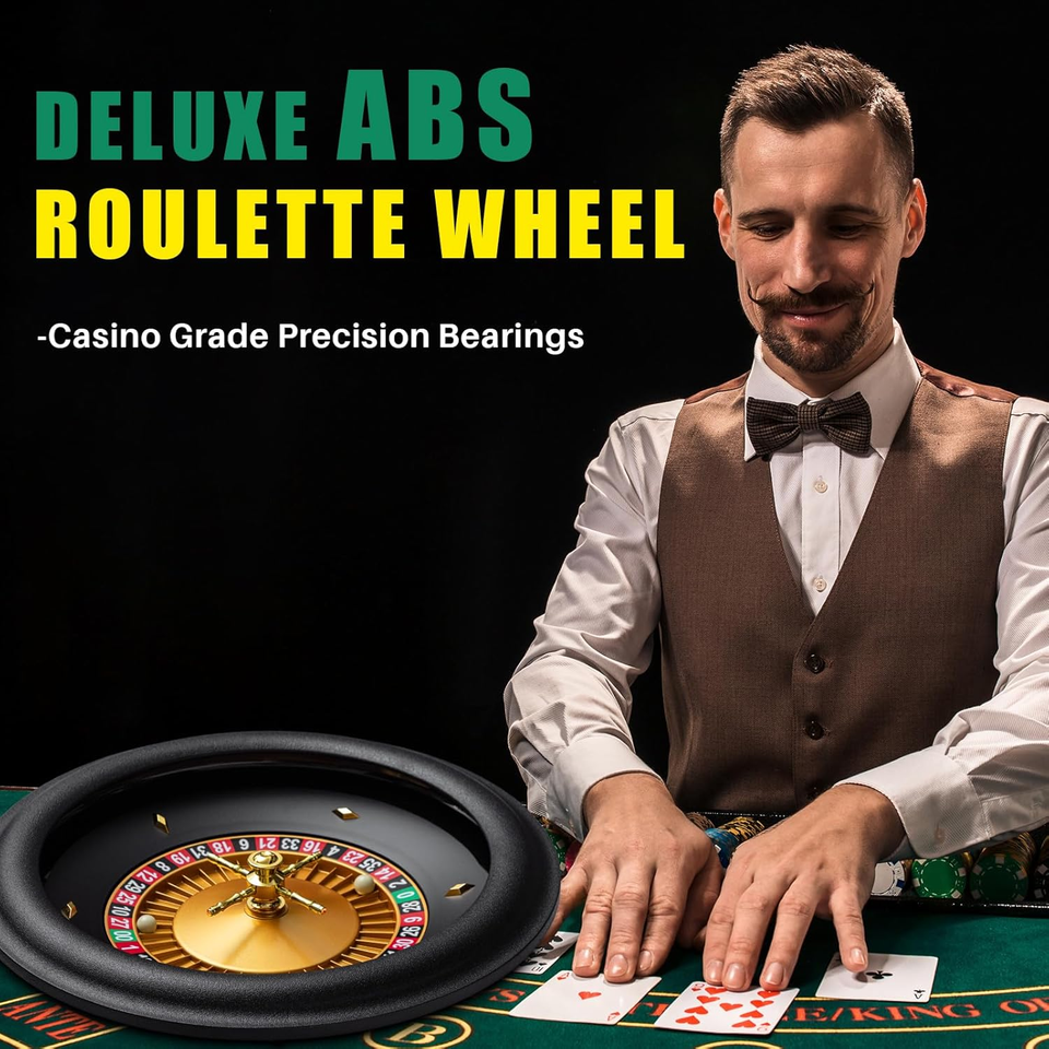 18 Inches ABS Professional Roulette Wheel Set, Casino Grade Roulette ...