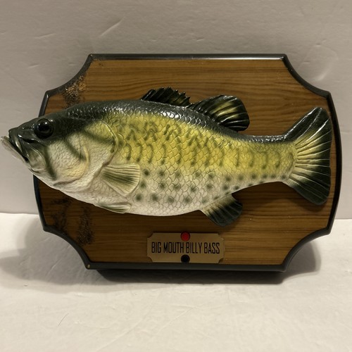 Big Mouth Billy Bass Singing Animated Fish 1999 Vintage Gemmy Tested ...