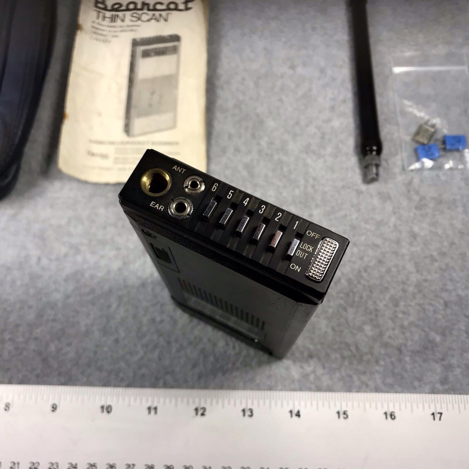 Vintage Bearcat Thin Scan Model BC Four Six TS Hand-Held Scanner 9 ...
