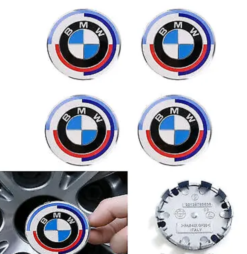 Genuine 4PCS 68mm Wheel Center Hub Caps Logo Badge Emblem BMW ...