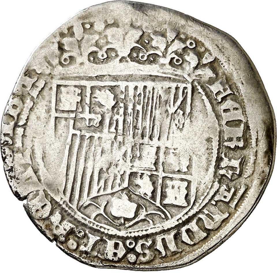 MEDIEVAL SPAIN • CATHOLIC KINGS ☆ 1 REAL • BURGOS ☆ ISABELLA FERDINAND ...