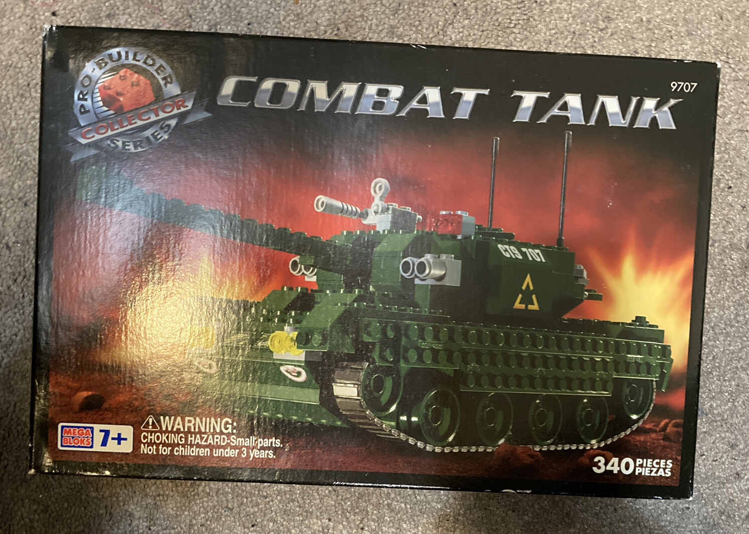 Mega Bloks Pro Builder Combat Tank 9707- RARE 2000 Collectors Series ...