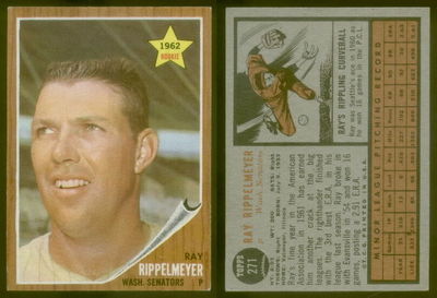 (26514) 1962 Topps 271 Ray Rippelmeyer Senators-EM | eBay