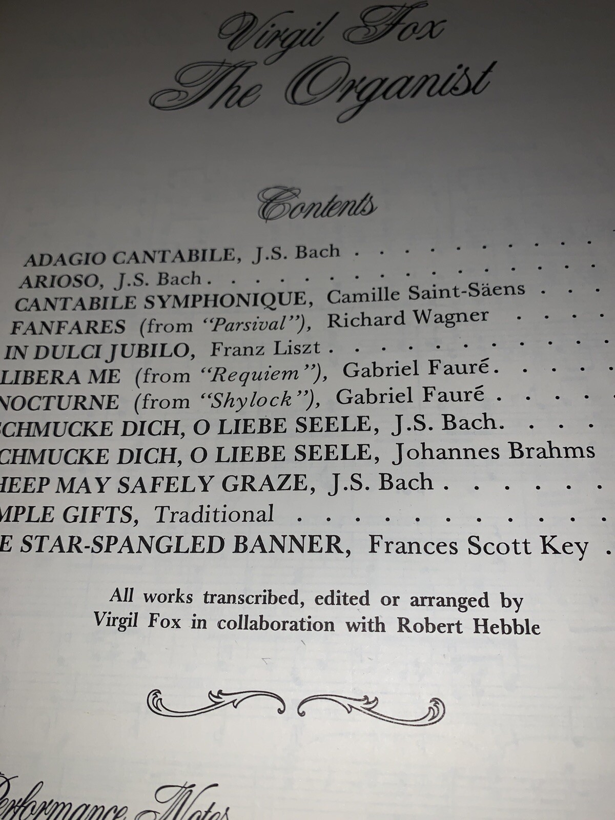 VIRGIL FOX THE ORGANIST Sheet Music Bradley Pub. 1980 12 Classical ...