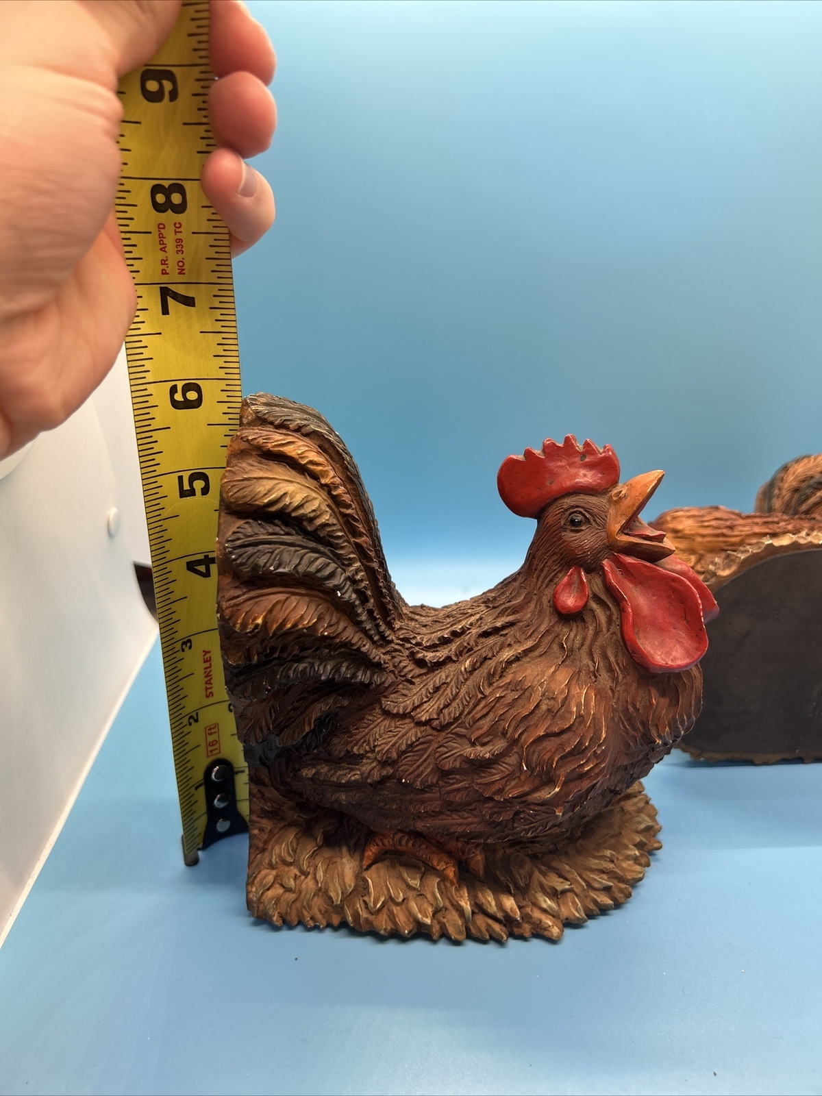 Rooster Book Ends Hand Painted | eBay