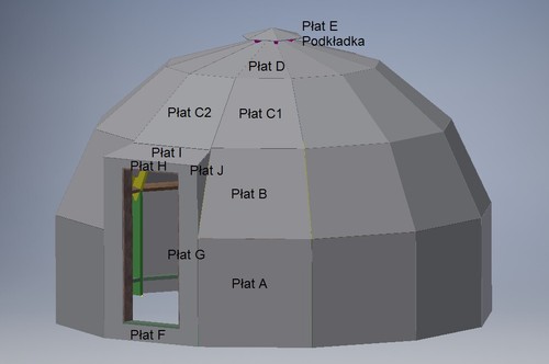MOON HOUSE 34 sqm/41yd2 CNC project dome dxf and STeP files for DIY | eBay