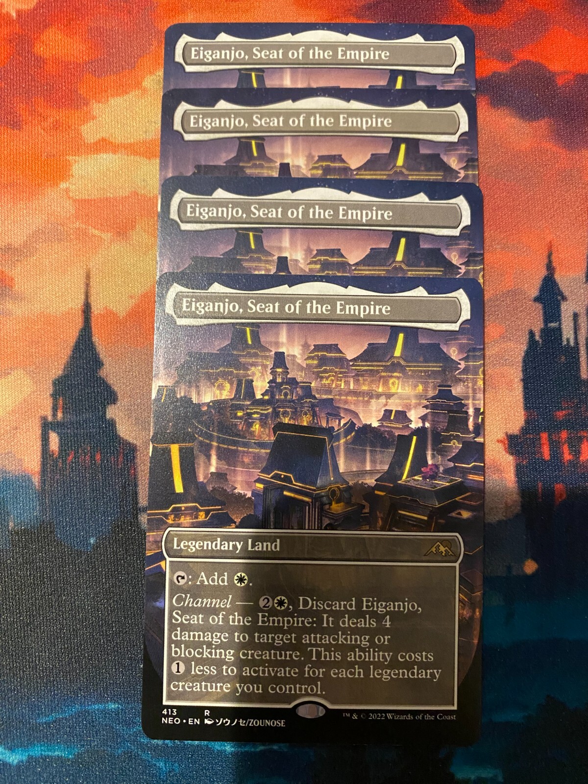 MTG Kamigawa Neon Dynasty Eiganjo Seat of the Empire Borderless x 4 | eBay