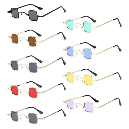 UV400 Small Square Sunglasses Candy Color Hip Hop Shades for Women ...