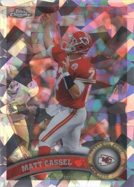 2011 Topps Chrome - Crystal Atomic Refractor #107 Matt Cassel /139 for ...