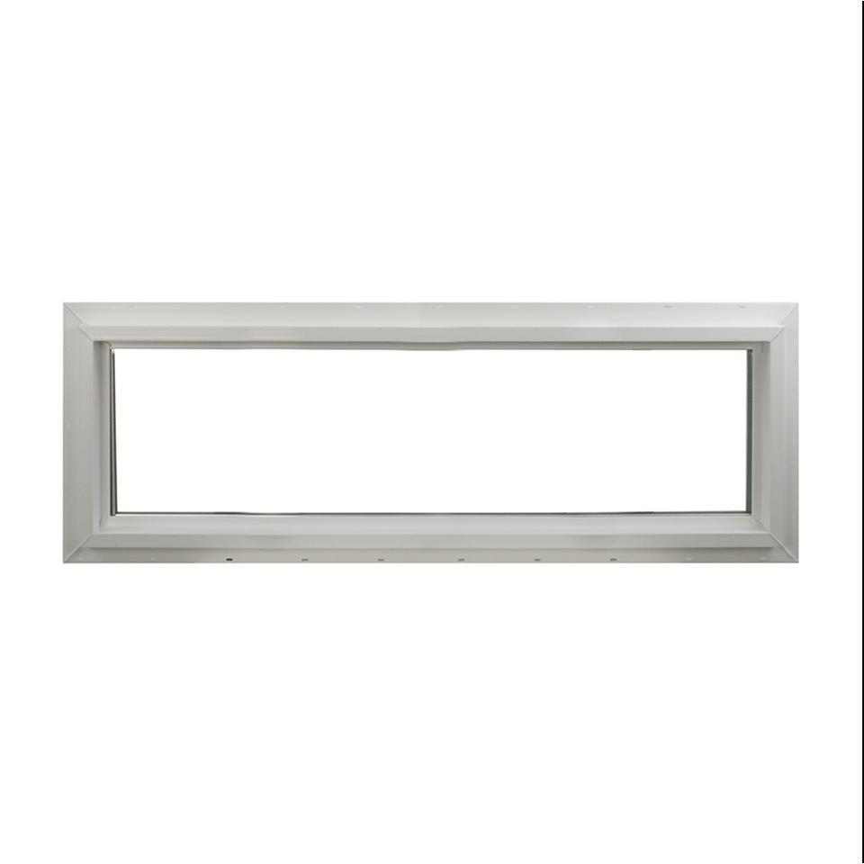 Double Pane Transom Window 48" x 12", Florida Approve Vinyl Argon Gas ...