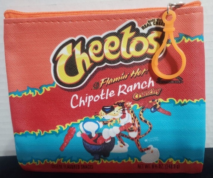 Novelty Fun Flaming Hot Cheetos mini bag pouch coin purse case keychain ...