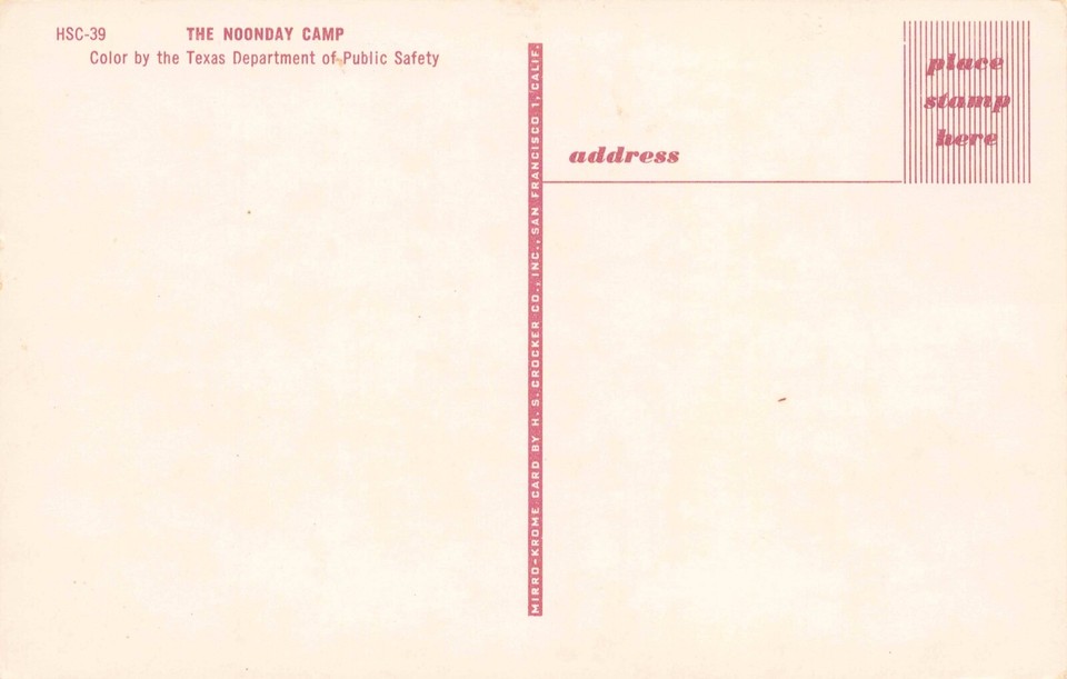 The Noonday Camp, Texas Dept of Public Safety Horses & Cart Vintage PC ...