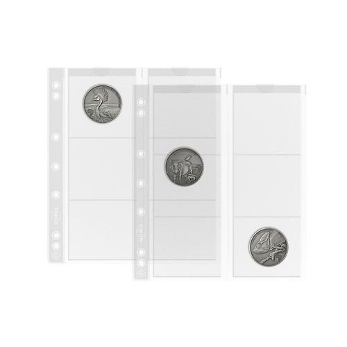 Lighthouse Coin Pages 6 Pockets w Slides 55mm Fit Numis Albums Geocoin ...