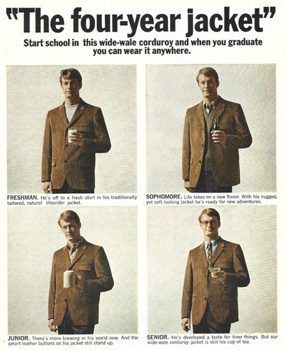 h.i.s. Four-Year Corduroy Jacket Print Ad, Vintage h.i.s. Men Corduroy ...