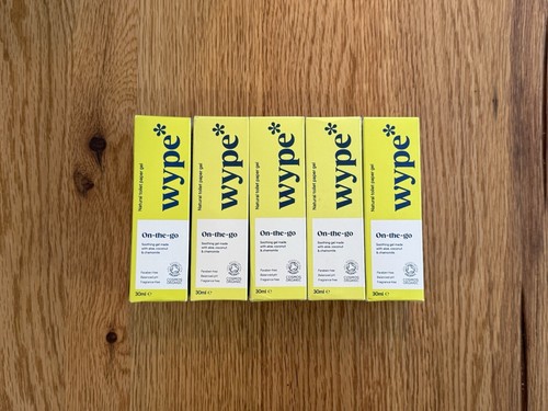 Wype On The Go Bundle Toilet Roll Gel Flushable & Convenient 5 Pack ...