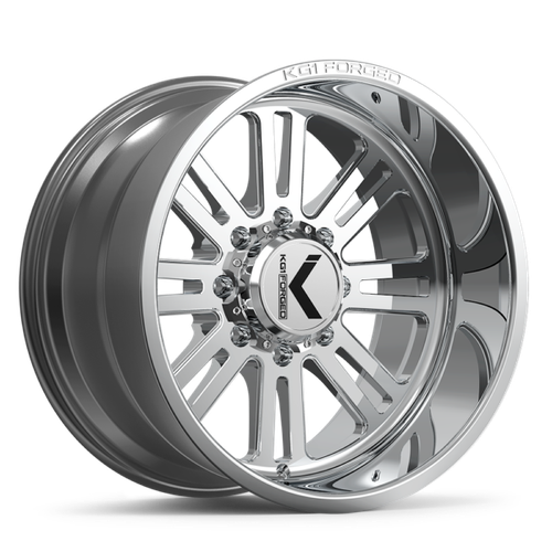22x14 KG1 KT034 H8TER Polished Milled FORGED Wheels 8x6.5 (-76mm) Set ...