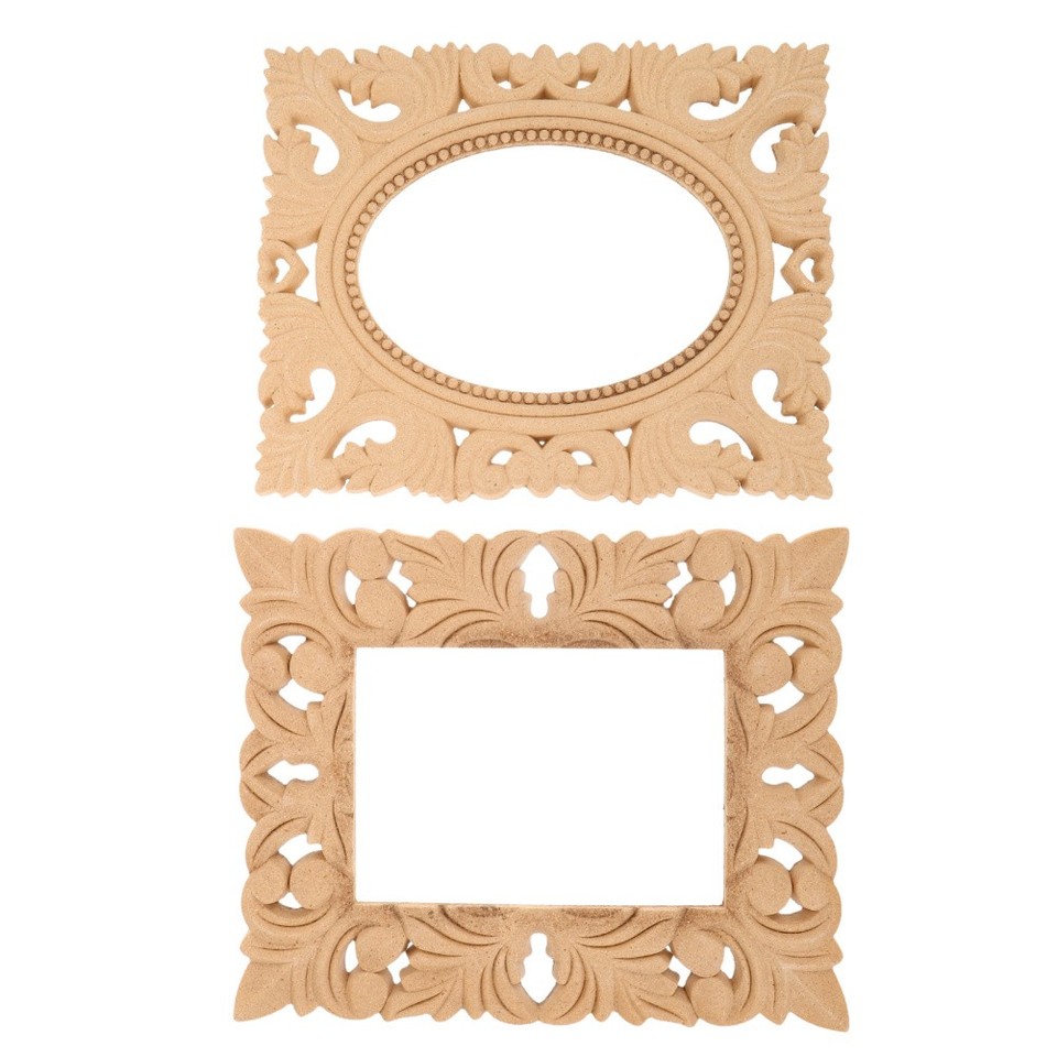 2 Pcs Retro Rough Photo Frame Picture Frames European Style Desk | eBay ...