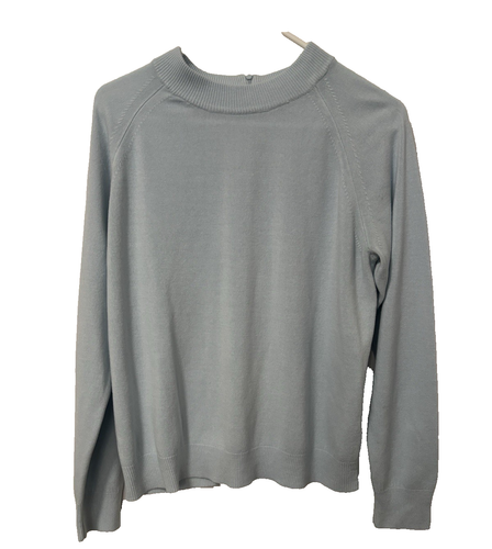 Debbie Morgan Women's XL Light Blue Fitted Pull Over Sweater Preppy ...