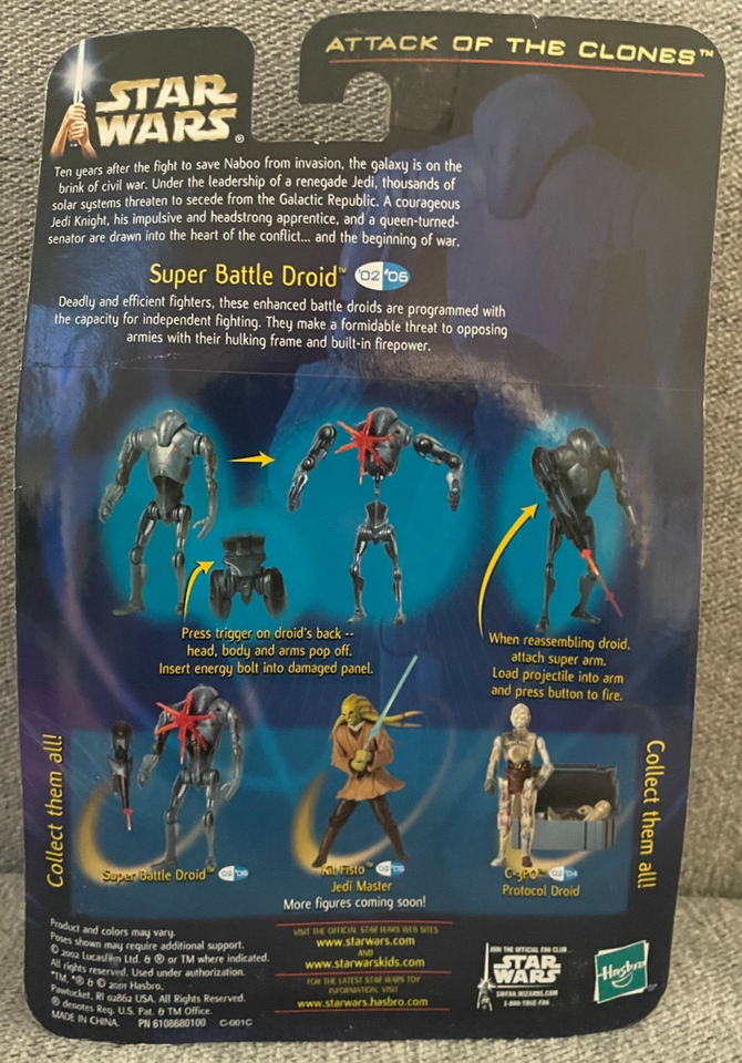 Star Wars Attack Of The Clones Super Battle Droid Exploding Battle ...