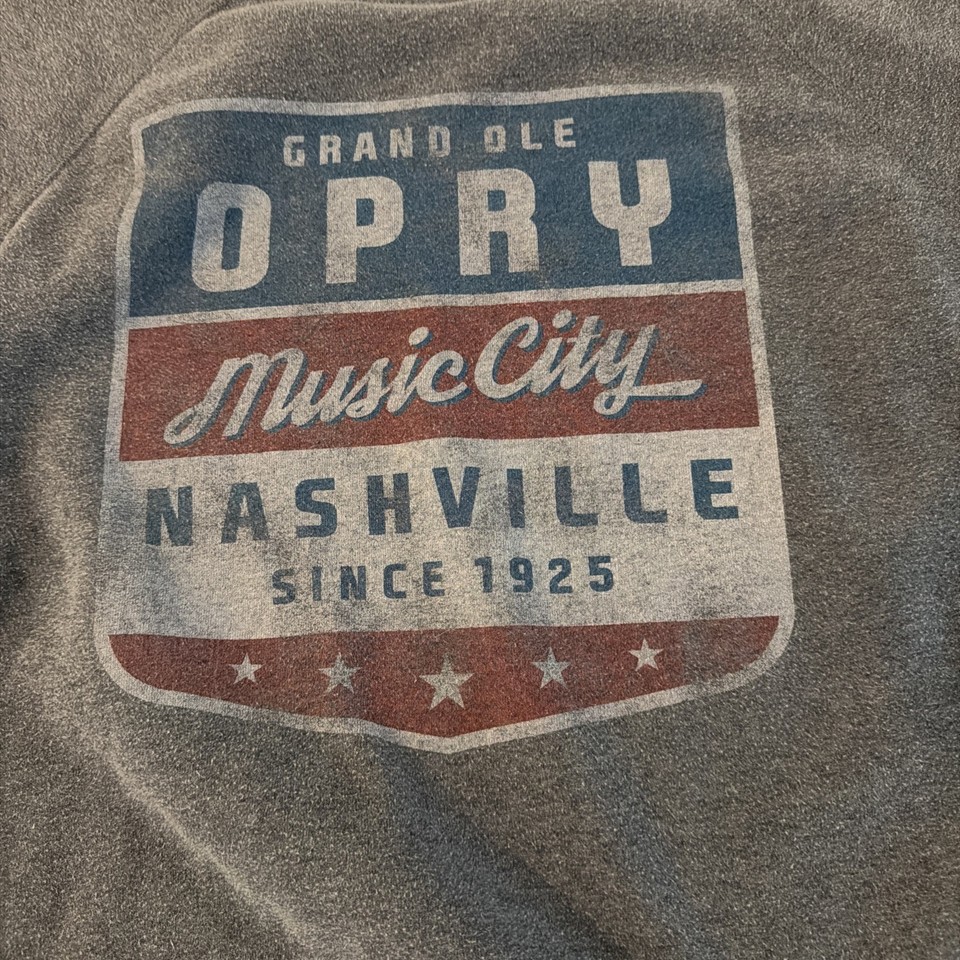 Grand Ole Opry logo sweatshirt gray Size L casual warm nashville ...