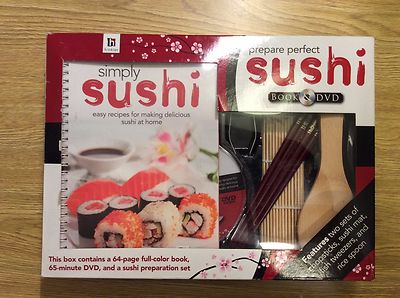 Prepare Perfect Sushi / Simply Sushi Kit - Book, DVD, and preparation ...