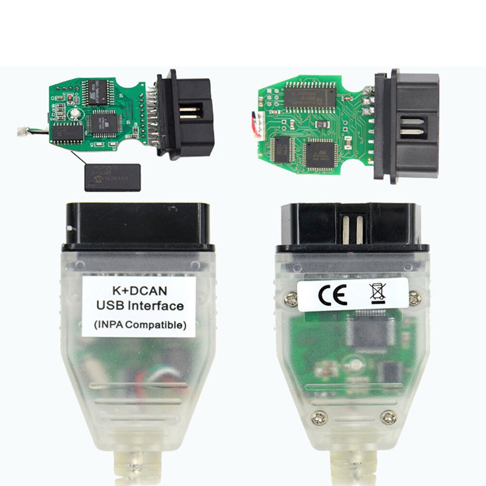 K+DCAN USB Interface with Switch OBDII Diagnostic Cable INPA EDIABAS ...