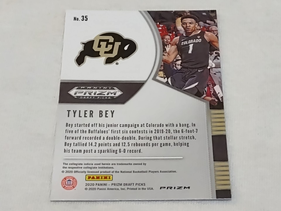 Tyler Bey 2020 Panini Prizm Draft Picks Red White & Blue #35 Rookie ...