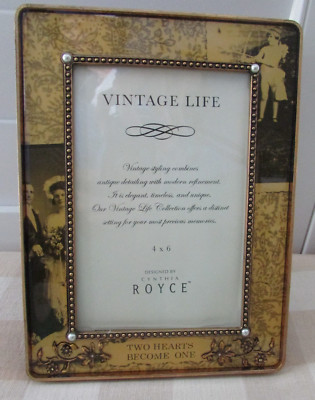 Wedding Shabby Chic "Vintage Life" Antique Reproduction Gold/Decoupage ...