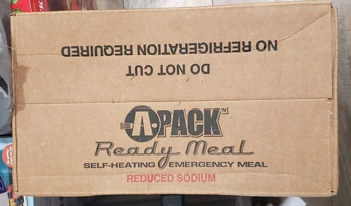 MRE A Pack Ready To Eat Case of 12 Meals INSP 1/2024 Box Reduced Sodium ...