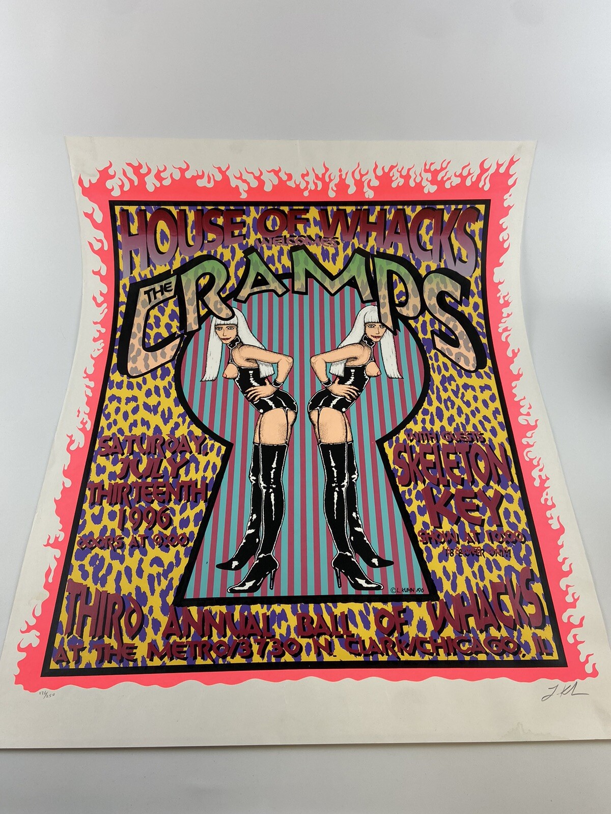 The Cramps Poster Lindsey Kuhn S/N 1996 #136/250 House Of Whacks Poster ...